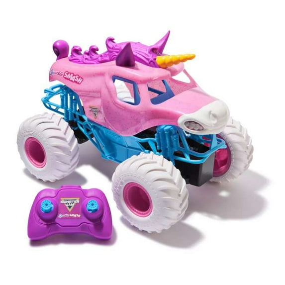 Monster Jam Sparkle Smash R/C Remote Control Car - Walmart.com