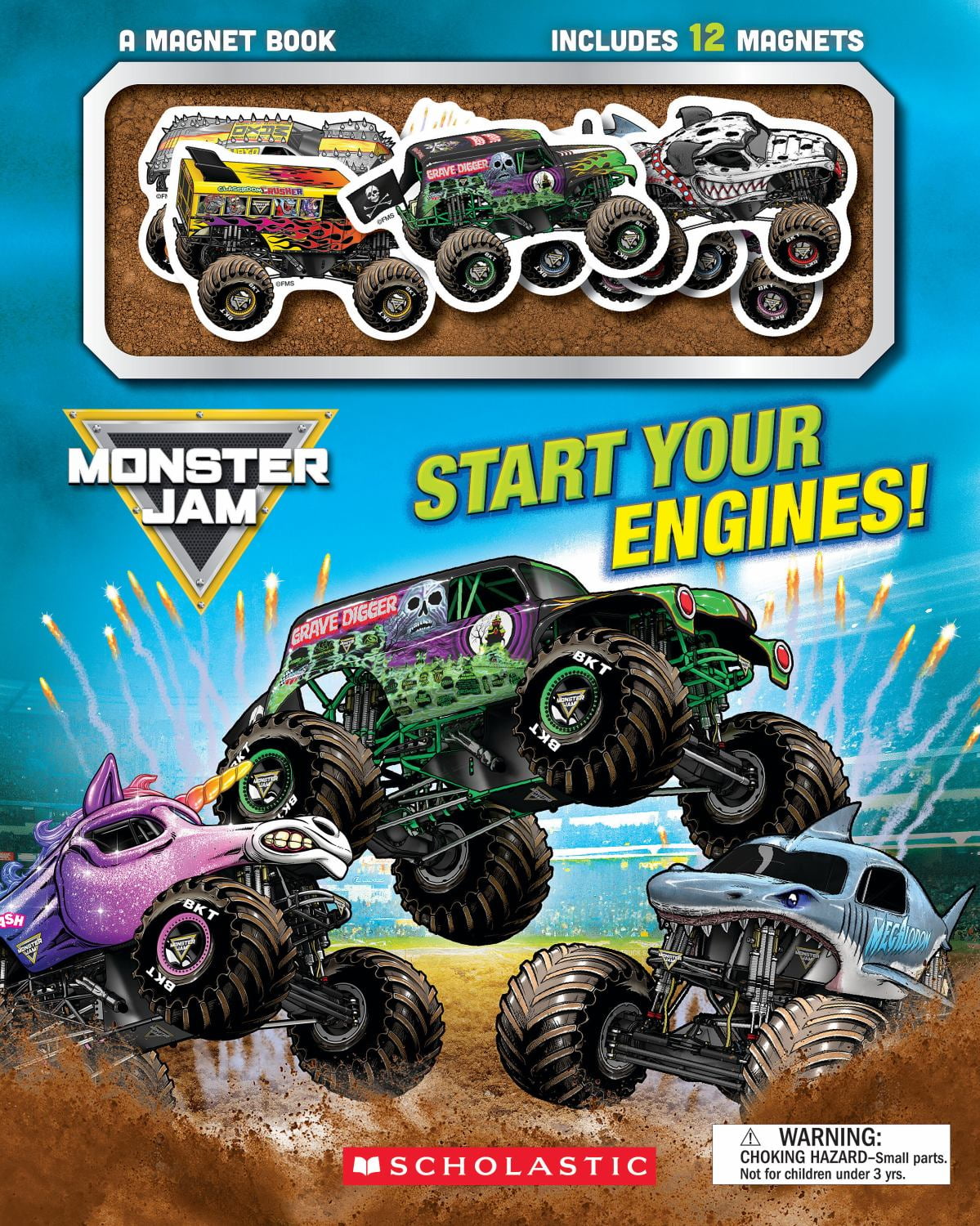 Monster Jam: Start Your Engines! a Magnet Book (Hardcover) - Walmart.com