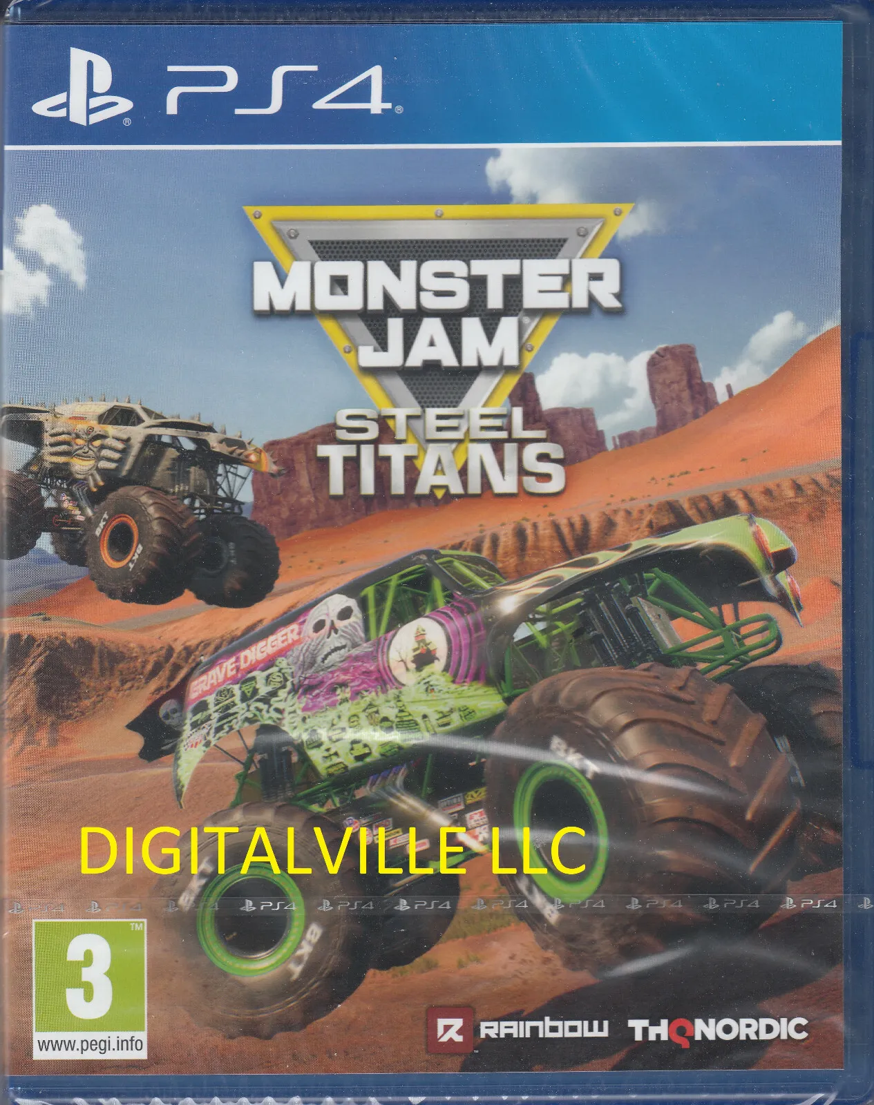 Monster Jam Steel Titans PS4 Brand New Factory Sealed Truck Crush ...