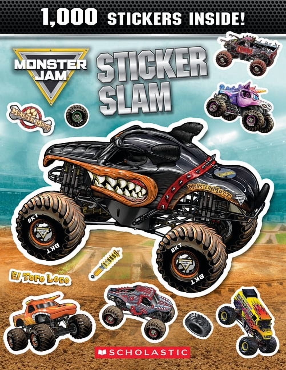 Monster Jam Sticker Slam (Paperback) - Walmart.com
