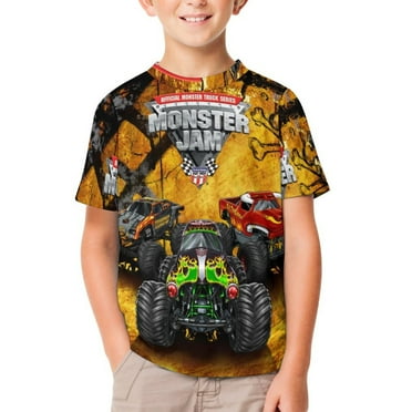 Monster Jam Maximum Destruction Big Boys T-Shirt Toddler to Big Kid ...