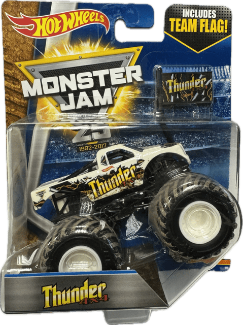 Monster Jam Thunder 4x4 MUD 2017 Team Flag Series 25th Anniversary 3/7 ...