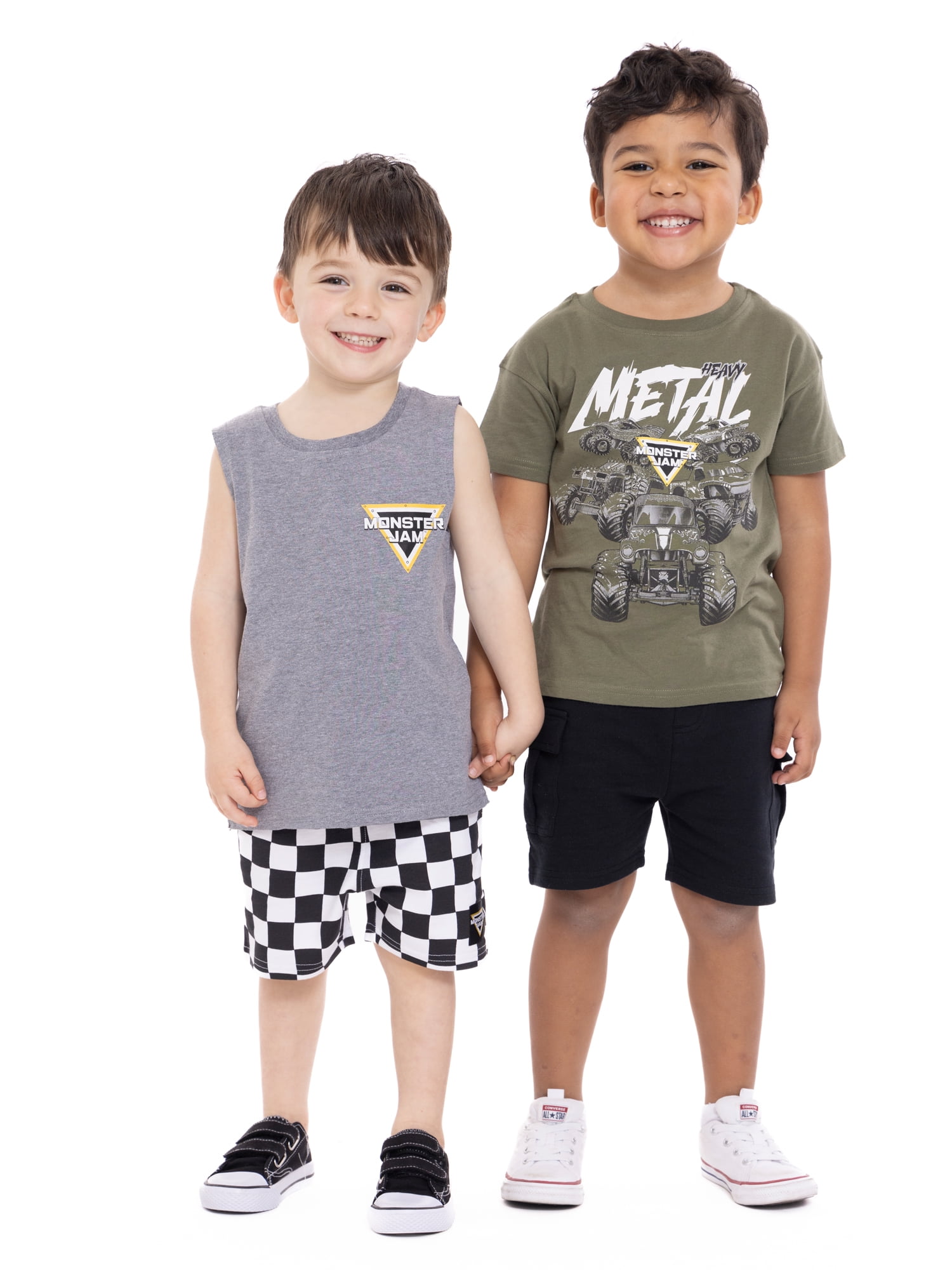 Monster Jam Toddler Boy Mix & Match Outfit Set, 5-Piece, Sizes 12 ...