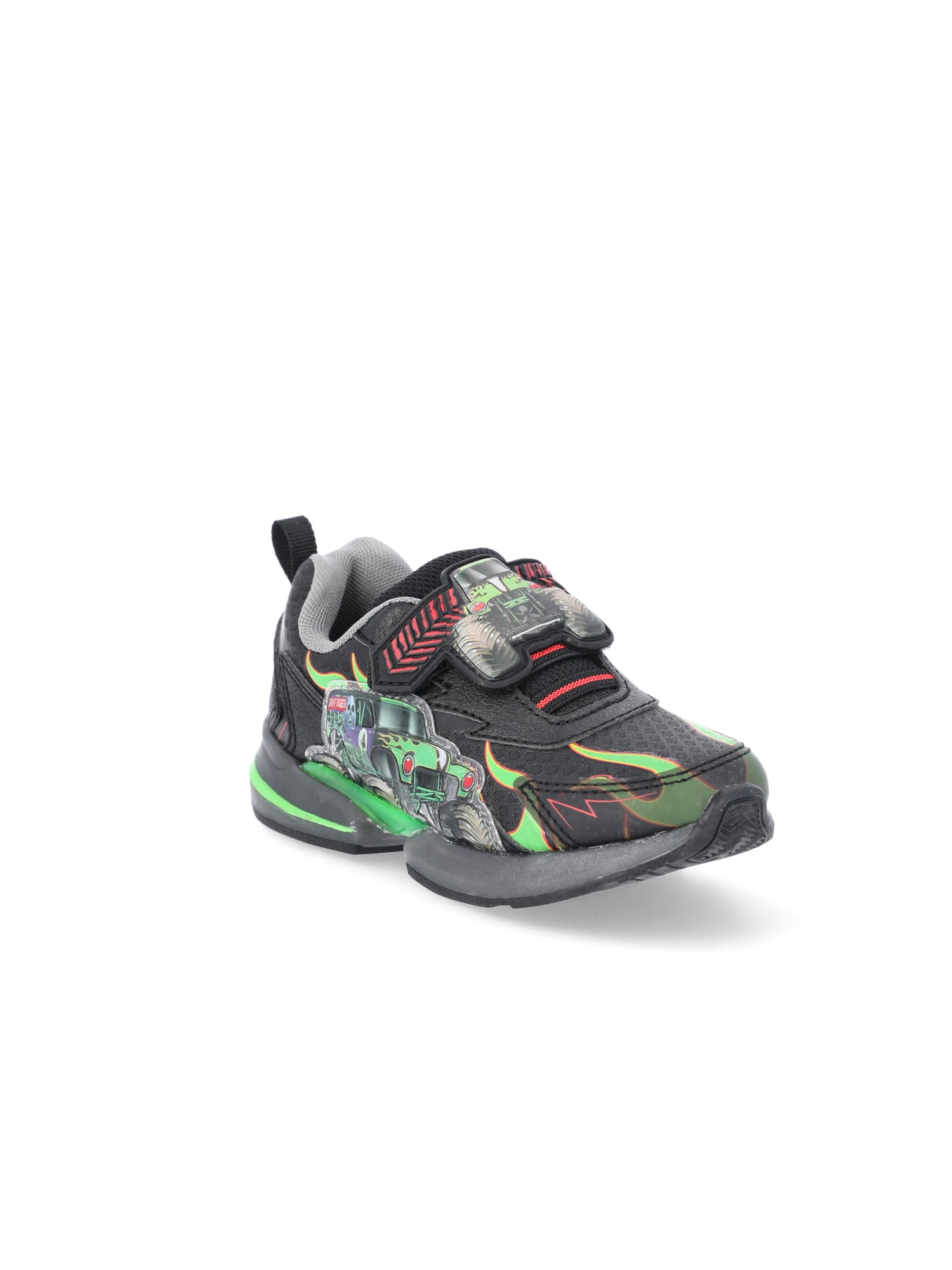 Monster Jam Light Up Sneakers - Toddler Boys Shoes - Walmart.com