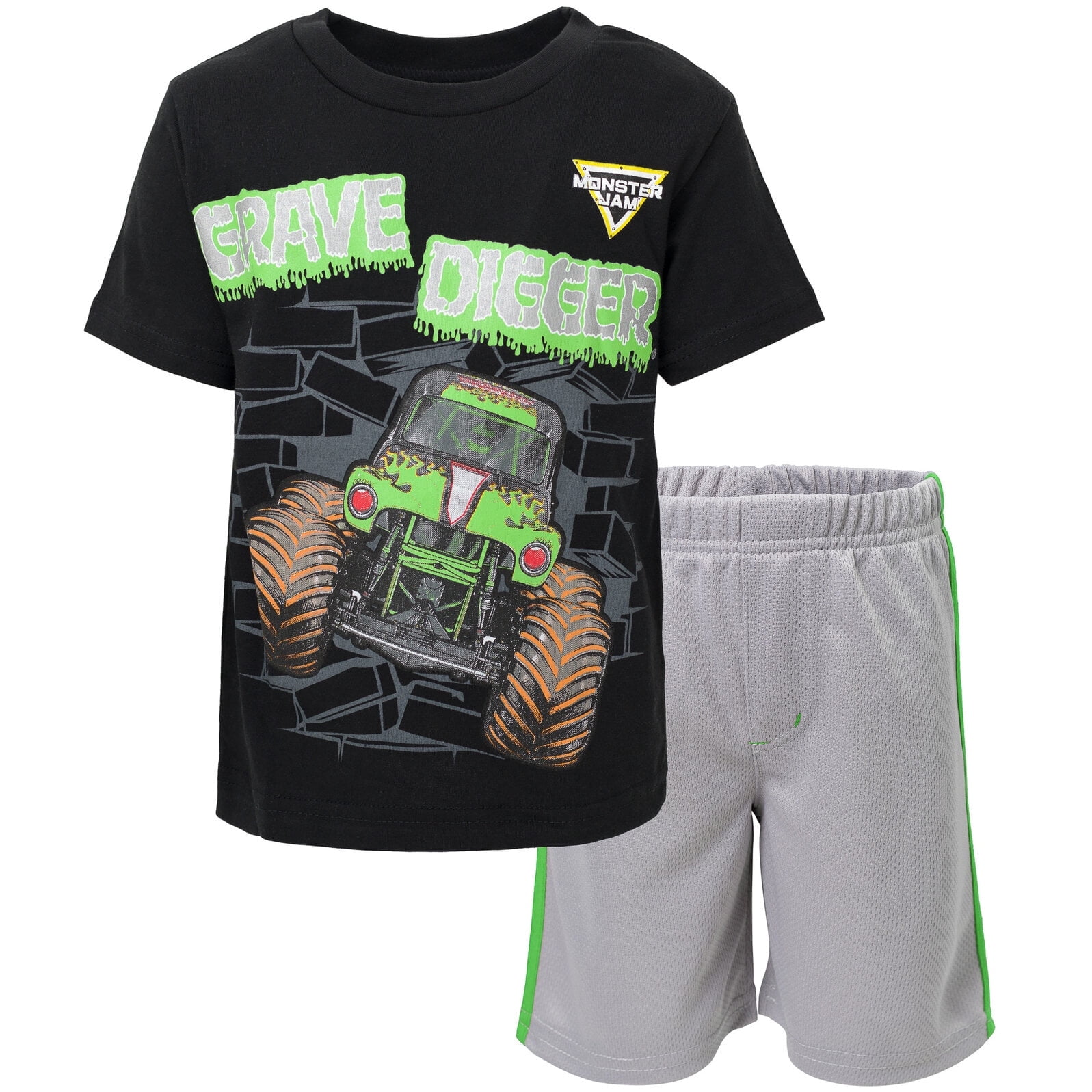 Monster Jam Toddler Boys T-Shirt and Shorts Outfit Set - Walmart.com
