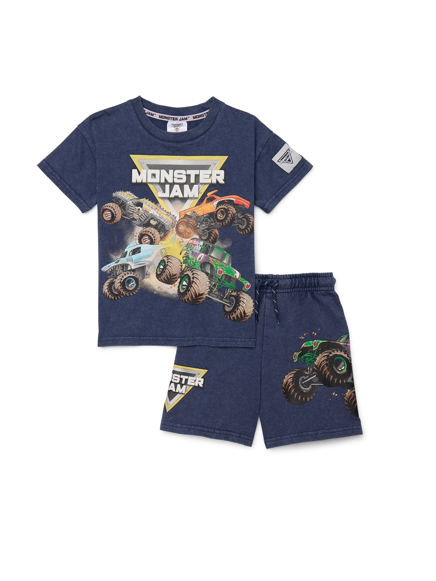 Monster Jam Toddler Boys Graphic Tee and Shorts Set, 2-Piece, Sizes 12M ...