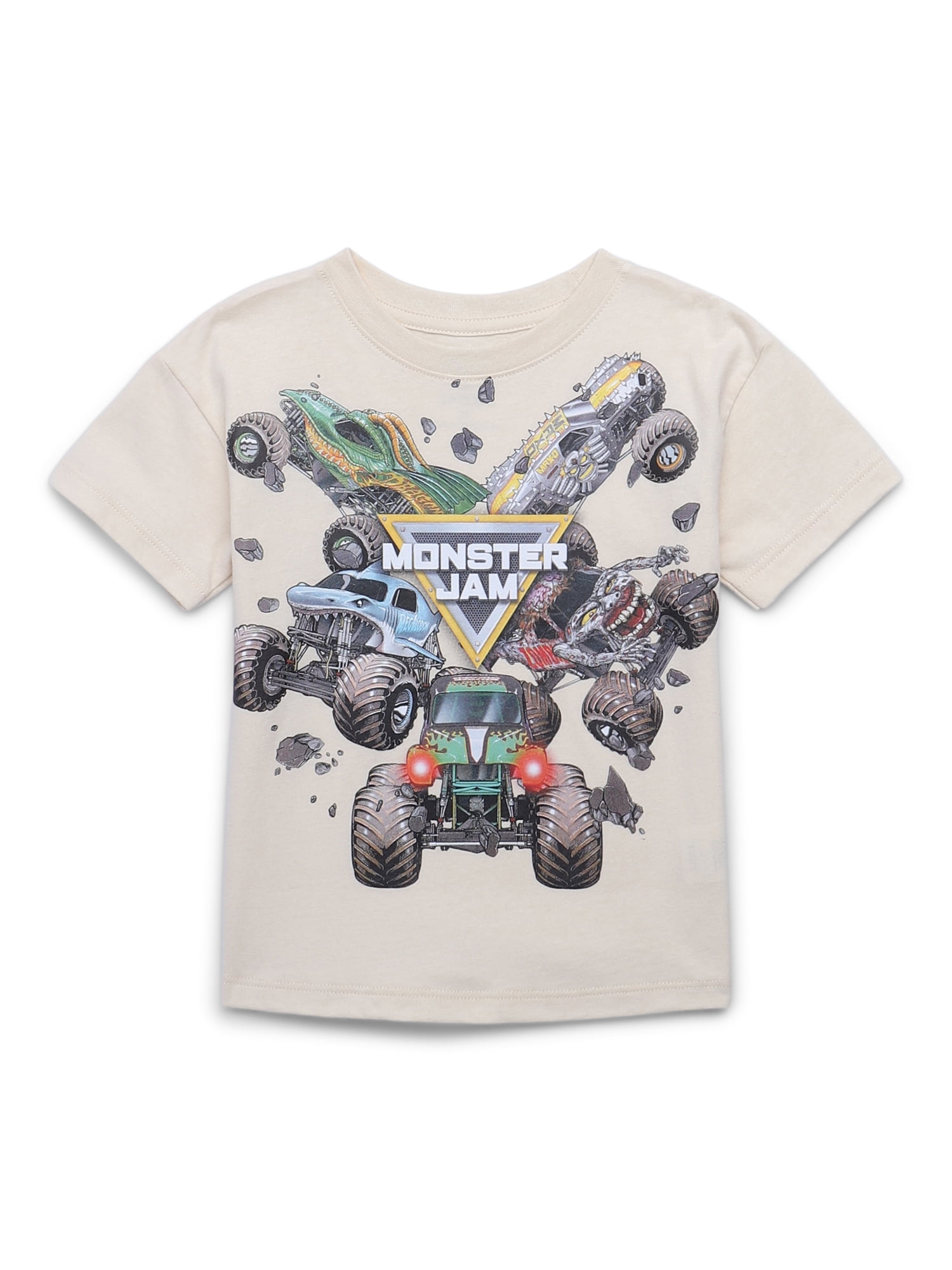 Monster Jam Toddler Short Sleeve Crewneck Tee, Sizes 12M-5T - Walmart.com