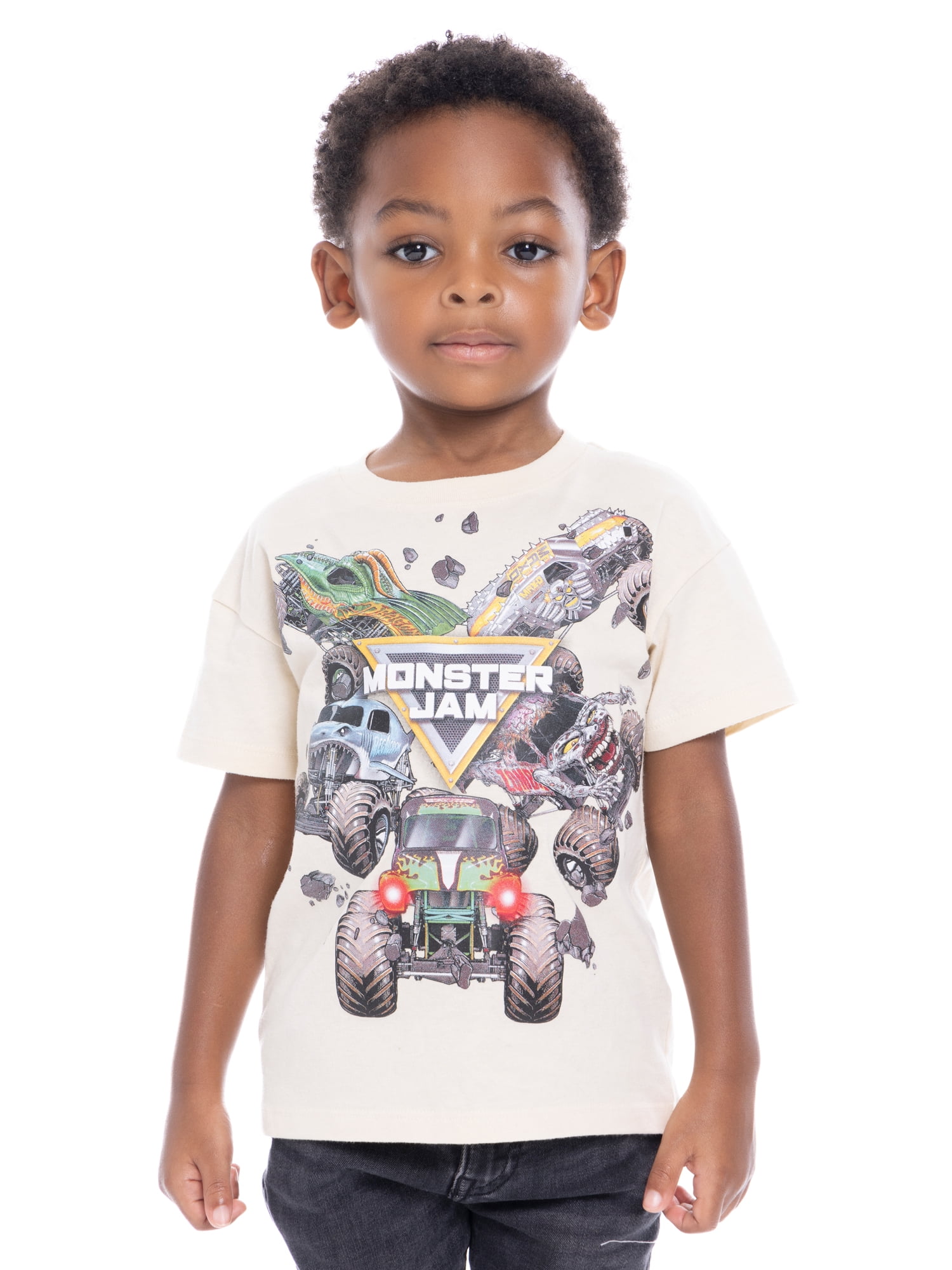 Monster Jam Toddler Short Sleeve Crewneck Tee, Sizes 12M-5T - Walmart.com
