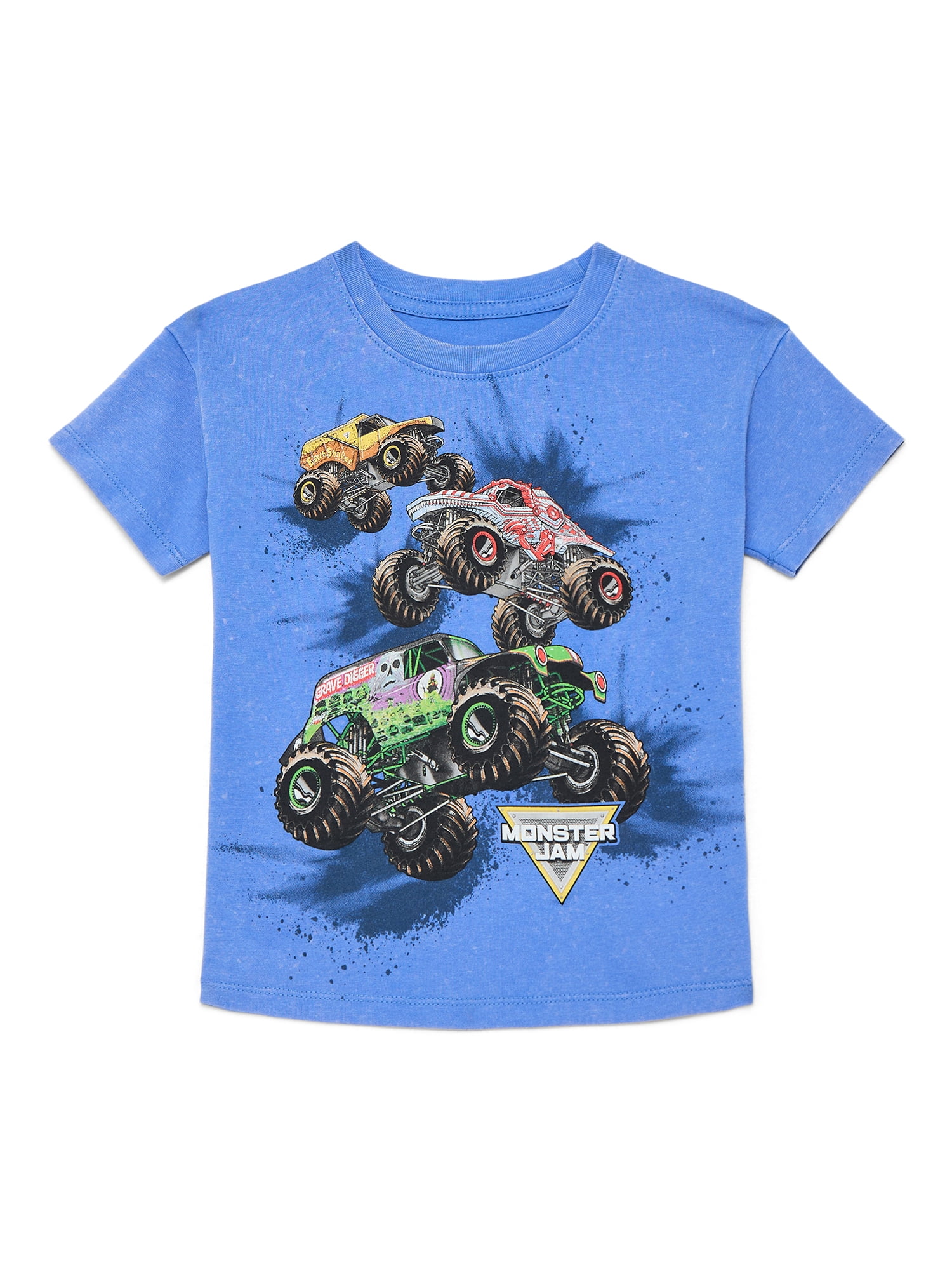 Monster Jam Toddler Graphic Crewneck Tee with Short Sleeves, Sizes 12M ...