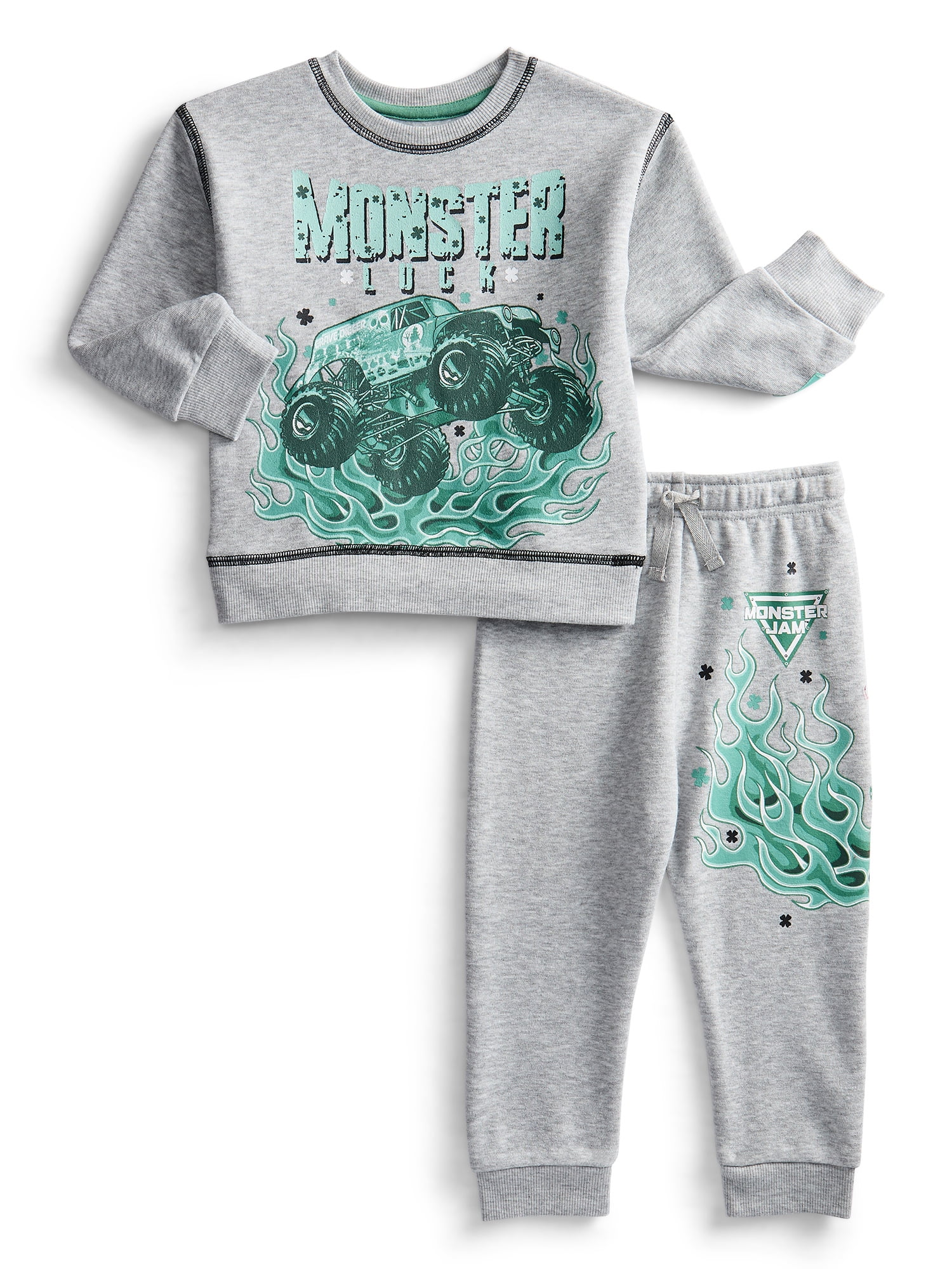 St Patrick’s Day Monster Jam Toddler Boys Graphic Sweatshirt and ...
