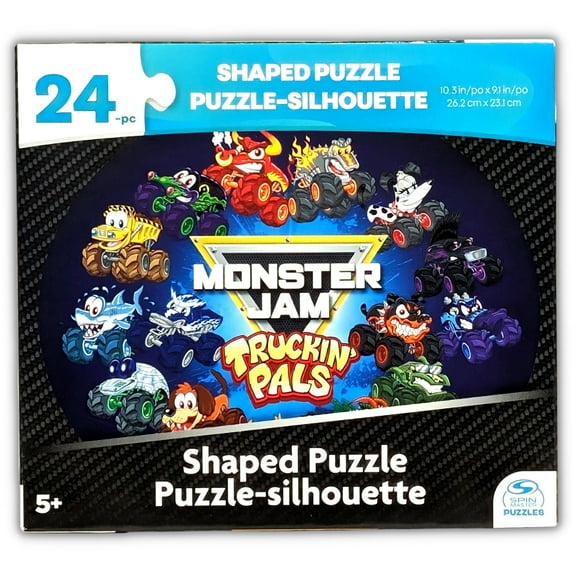 Monster Jam Truckin Pals Shaped Puzzle by Spin Master - 24 Piece Jigsaw ...