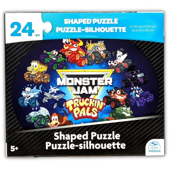 Monster Jam Truckin Pals, Shaped Puzzle, Jigsaw Puzzle by Spin Master ...