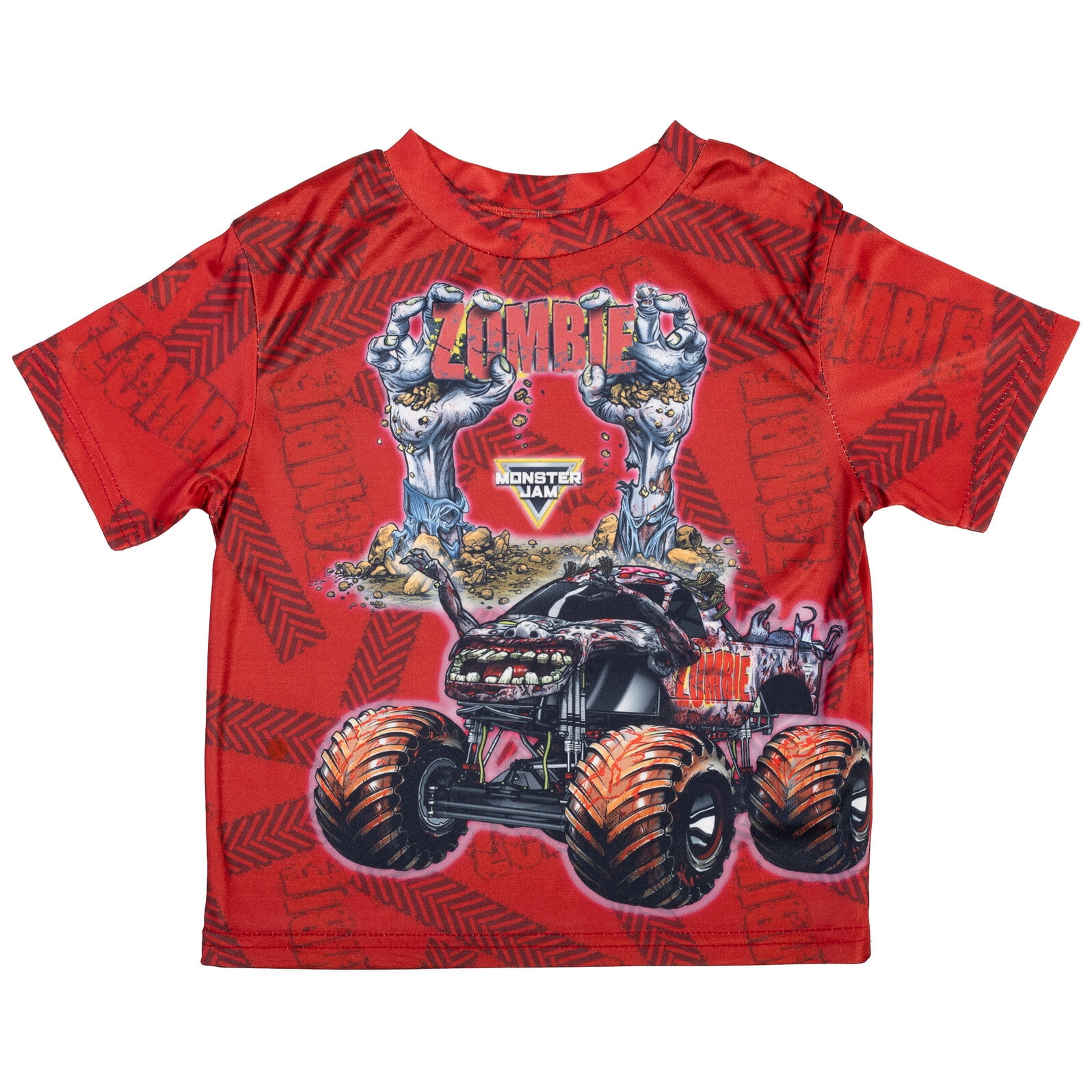Monster Jam Grave Digger Boys T-Shirt, Truck Apparel, Toddler to Big ...