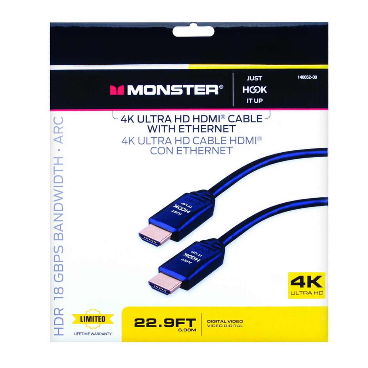 Monster Jhiu 140052-00 High Speed HDMI Cable Ethernet Monster Jhiu 140052-00 High Speed HDMI Cable Ethernet
