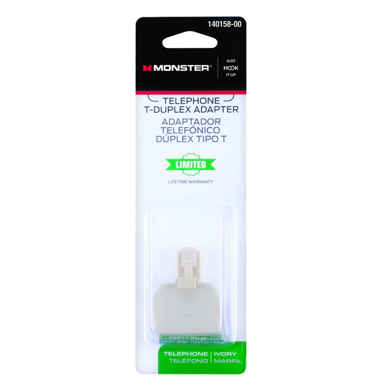 Monster Just Hook It Up 0 ft. L Ivory Modular Duplex Adapter - Walmart.com
