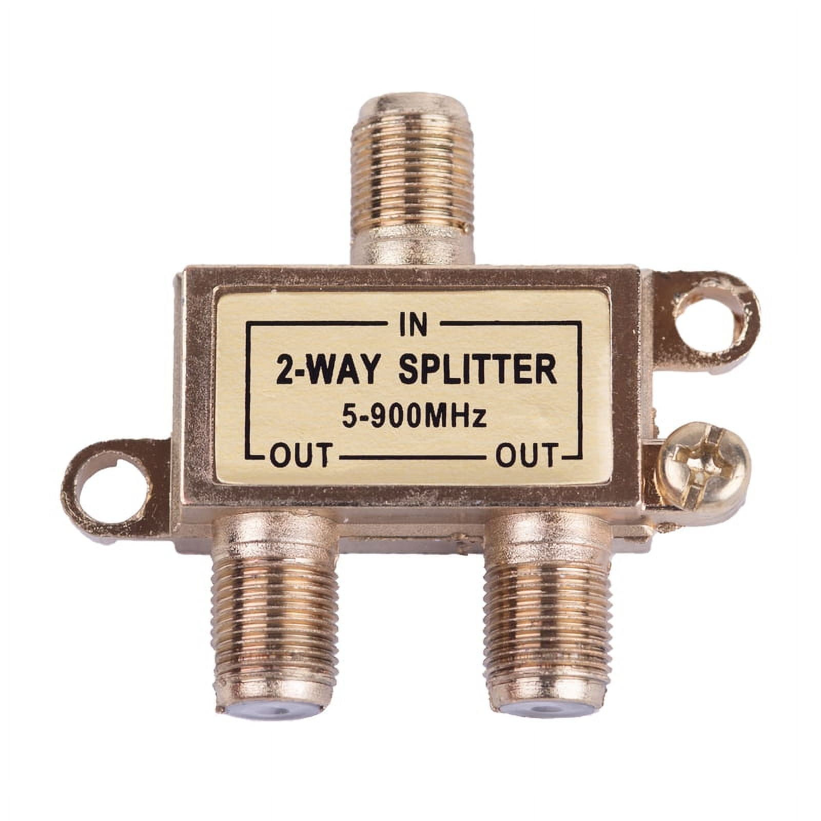 Monster Just Hook It Up 2 Way Coax Splitter 75 ohm 900 MHz 1 pk ...