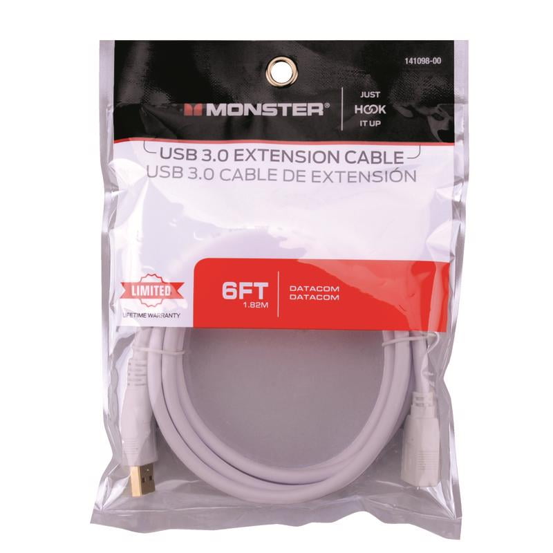 Monster Just Hook It Up 6 ft. L USB Cable Extensions - Walmart.com