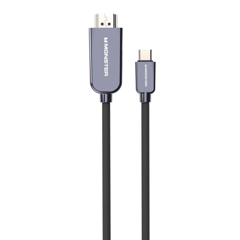 Monster Just Hook It Up USB Type C Plug to HDMI Adapter 1 pk - Walmart.com
