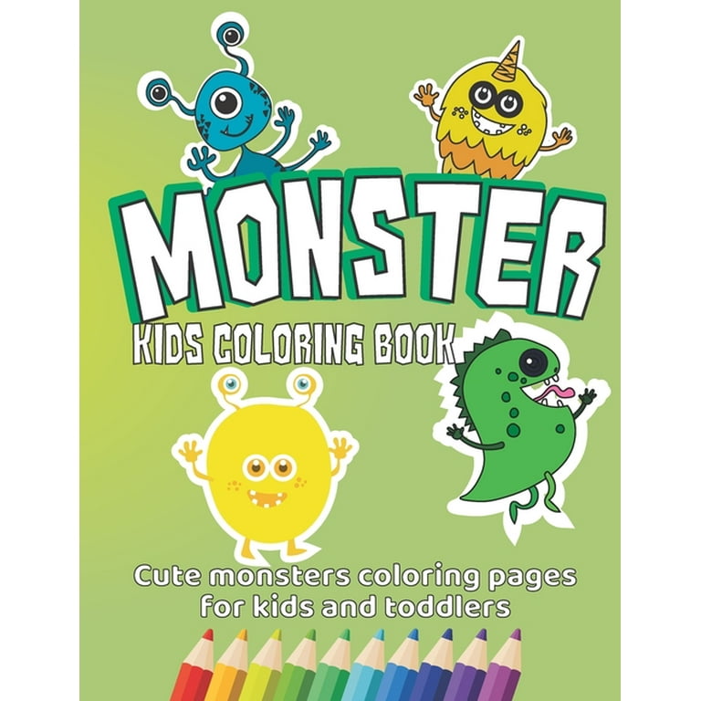 cute monster coloring book