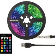 16.4ft RGB LED Light Strip 5050, Color Changing Tape Lights with Remote ...