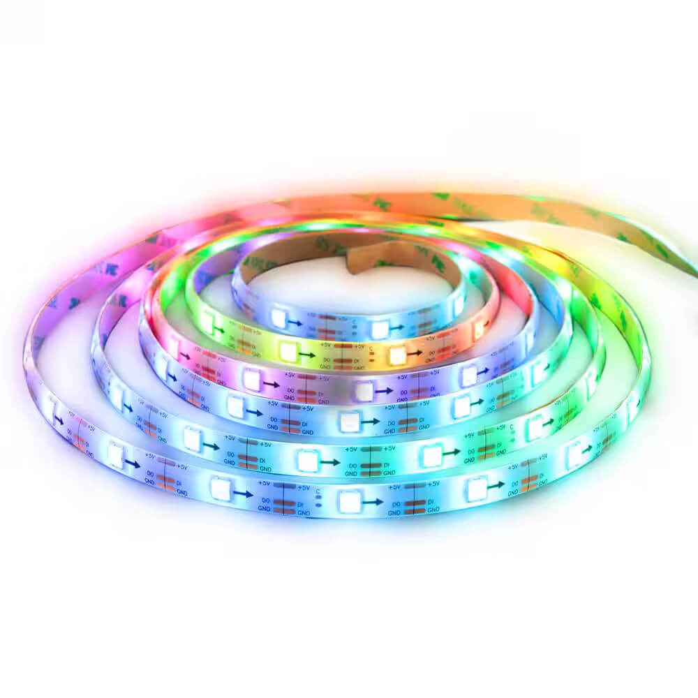 Monster 6.5ft Smart Color Flow Sound-Reactive LED Light Strip, Multiple ...