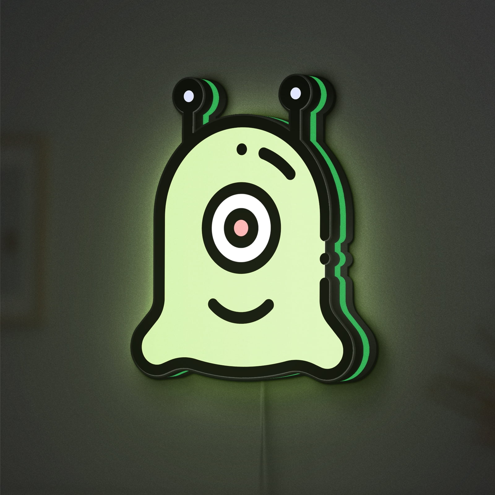 Monster LED Lightbox - Sci-Fi Alien Horror Spooky Decor, Custom Led ...