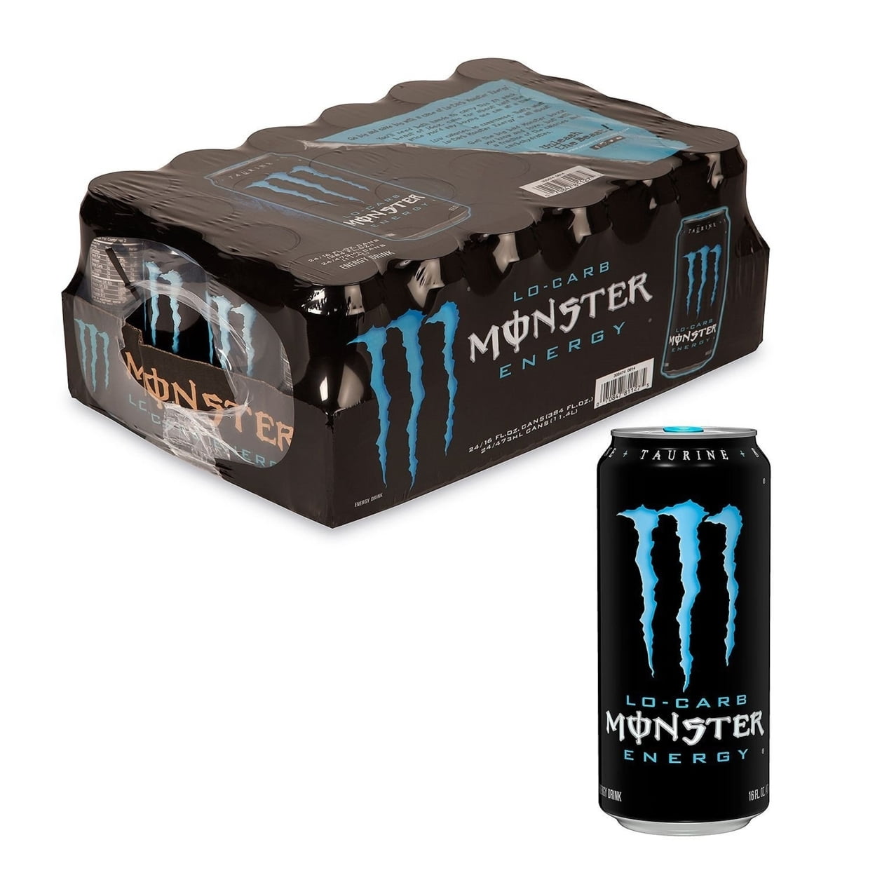 Monster Lo-Carb Energy Drink, 16 Fl. Oz. - Walmart Business Supplies