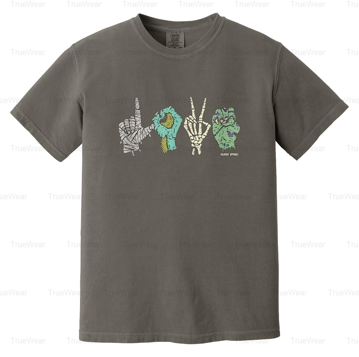 Monster, Love Sign Language, Spooky, Halloween, ASL, I Love You, Hand ...
