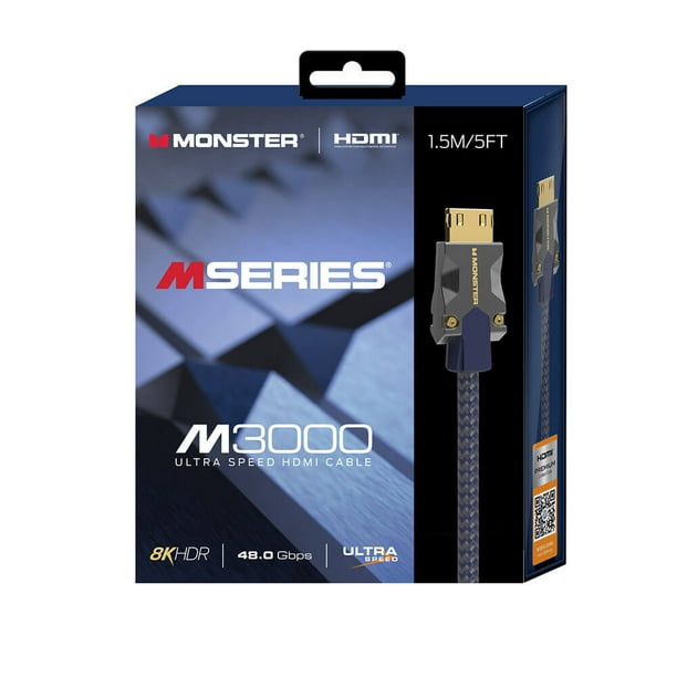 Monster M-3000 Five-Foot Ultra-Speed HDMI Cable - Walmart Business Supplies