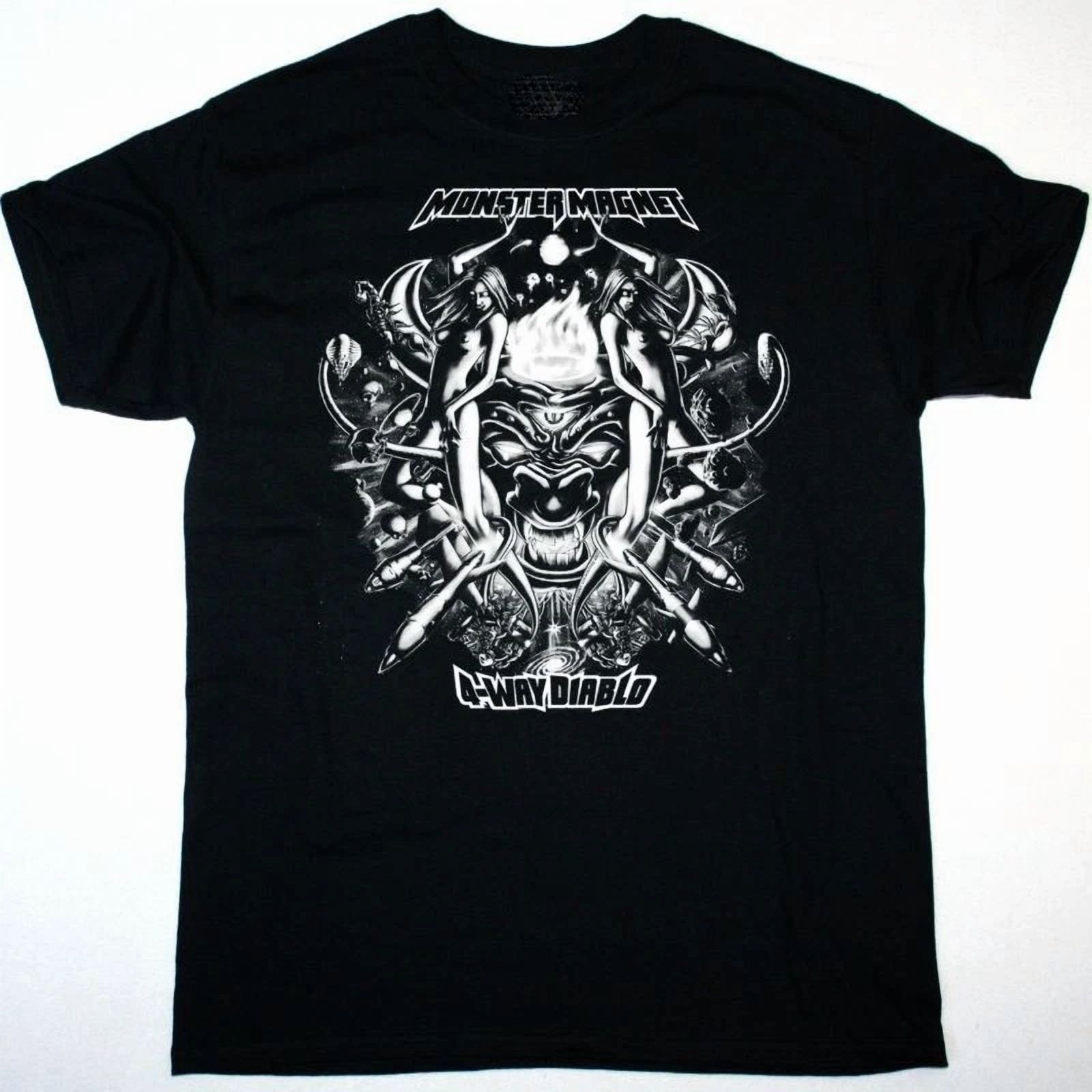 Monster Magnet Band 4-Way Diablo Cotton Black All Size Men Women Shirt ...