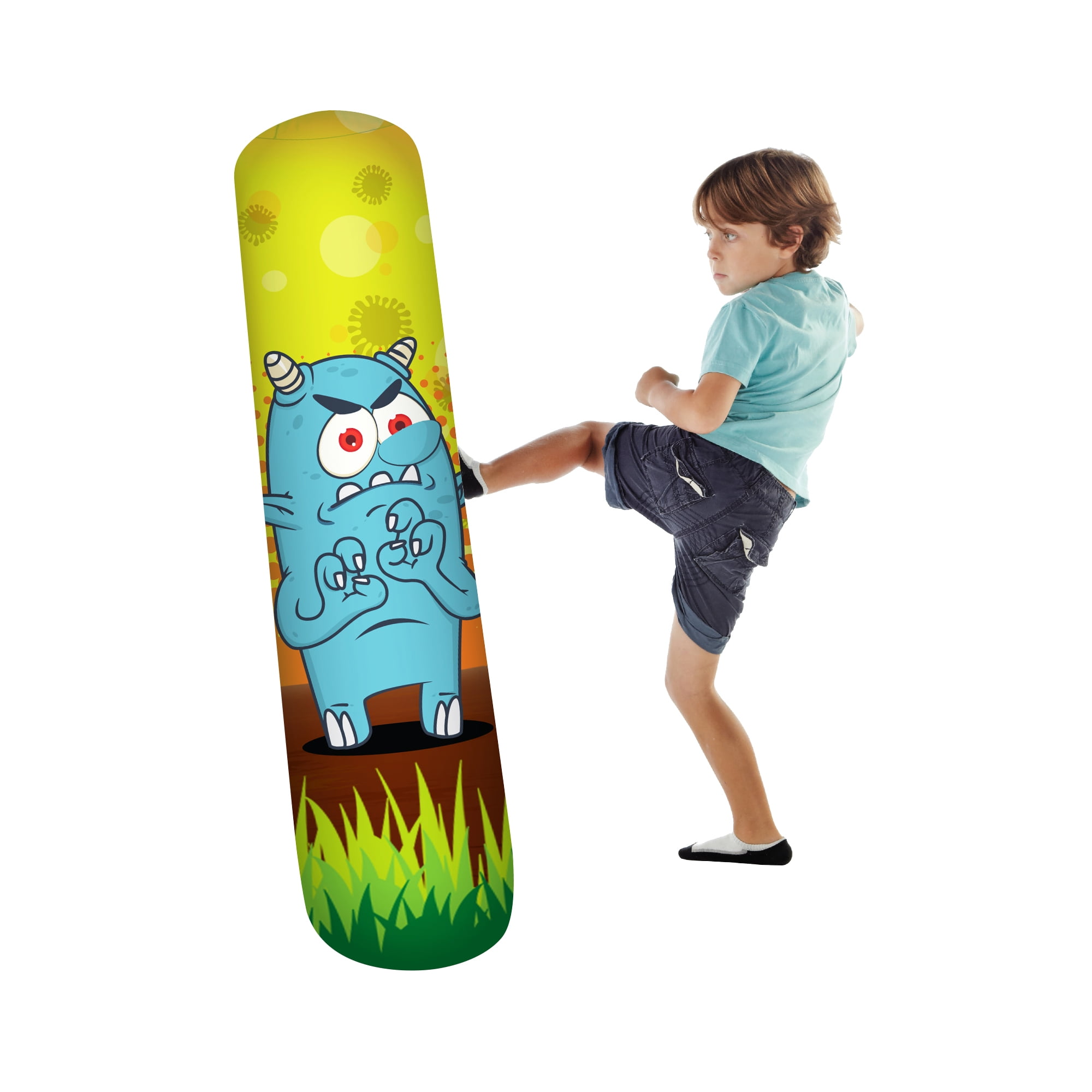 Monster Mash 56-inch Inflatable Punching Bag for Kids, Ages 4 to 10 ...