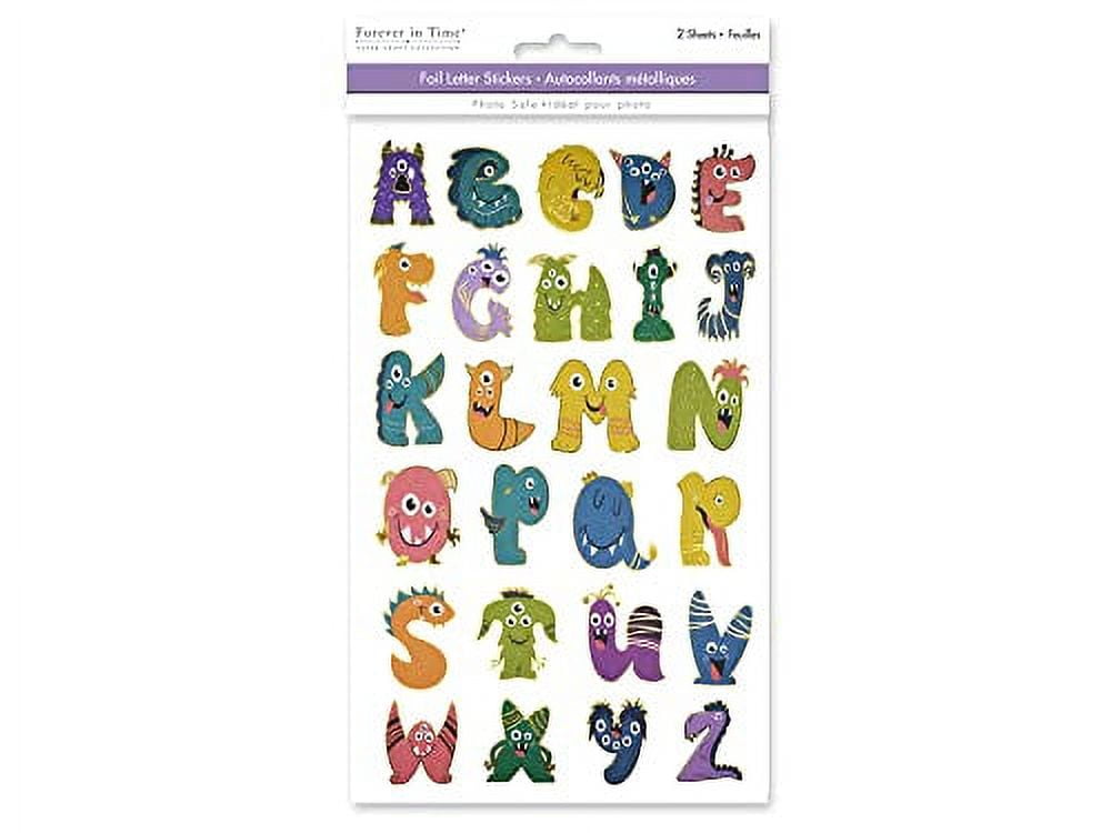 Monster Mash Alphabet Stickers - Letter Stickers for Cardmaking ...