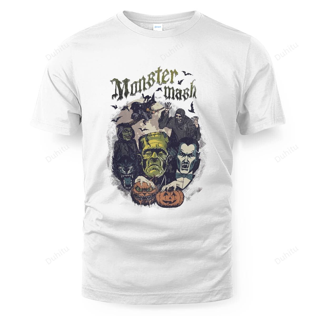 Monster Mash Retro Frankenstein Dracula Spooky Halloween - Walmart.com