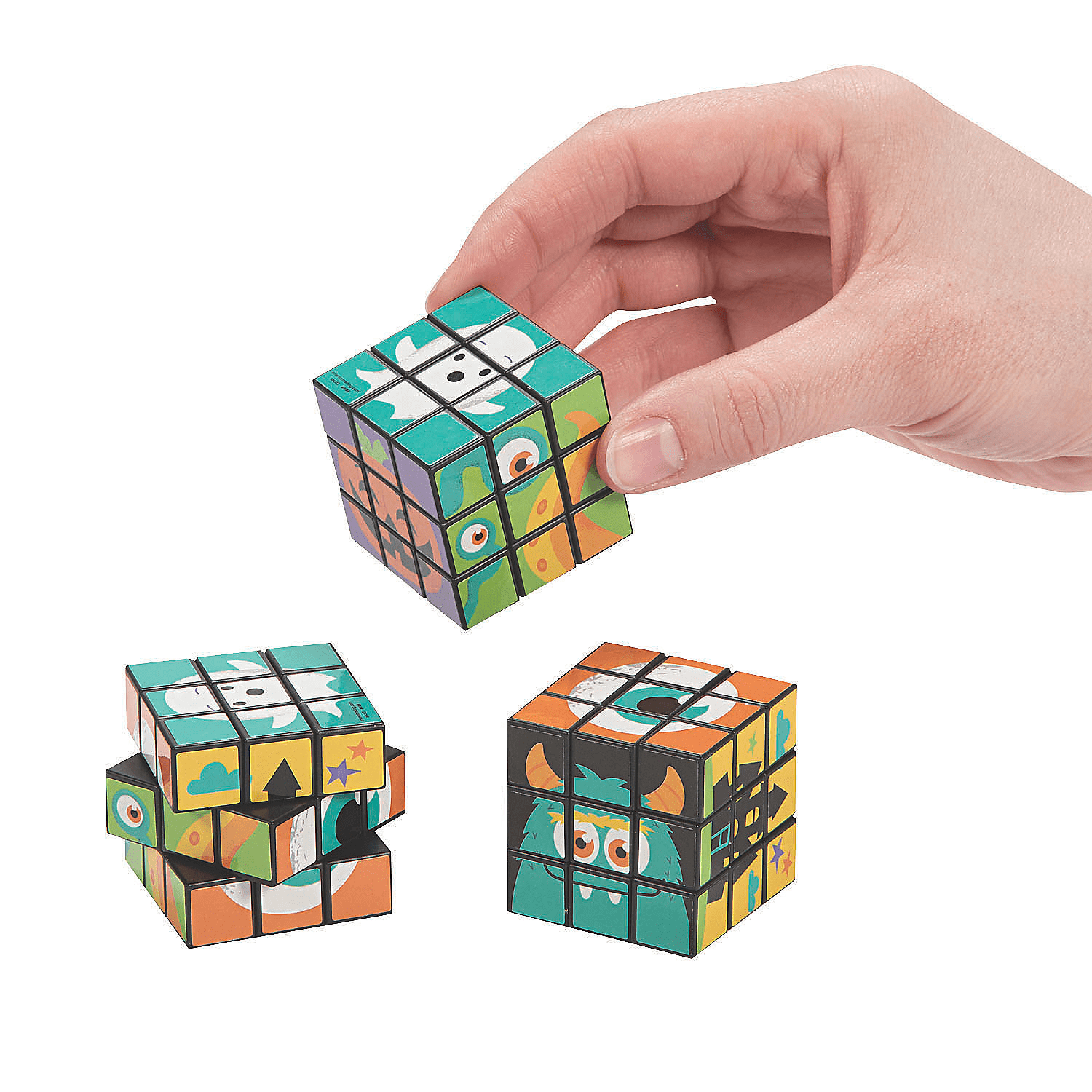 Monster Mini Puzzle Cubes, Halloween, Toys, 12 Pieces - Walmart.com