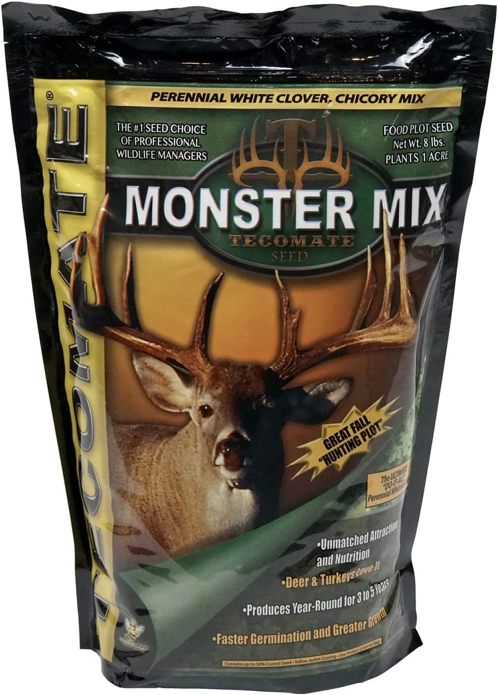 Monster Mix Turkey and Deer Food Plot Seed. Premium Clover and Chicory ...