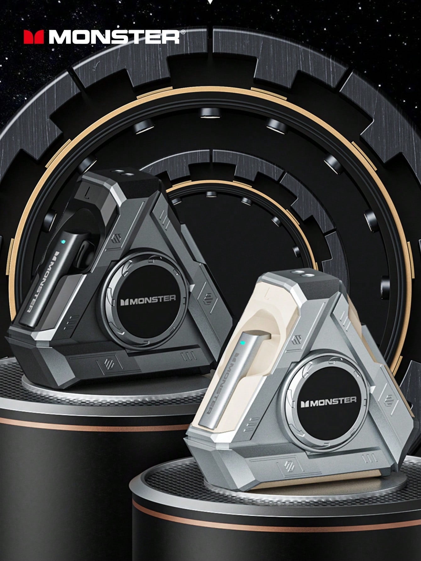 Monster Monster XKT22 TWS Wireless Earphones Low Latency Gaming Earbuds ...