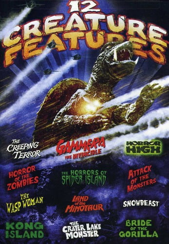 Monster Movie Pack - 12 Creature Features DVD (DVD) - Walmart.com