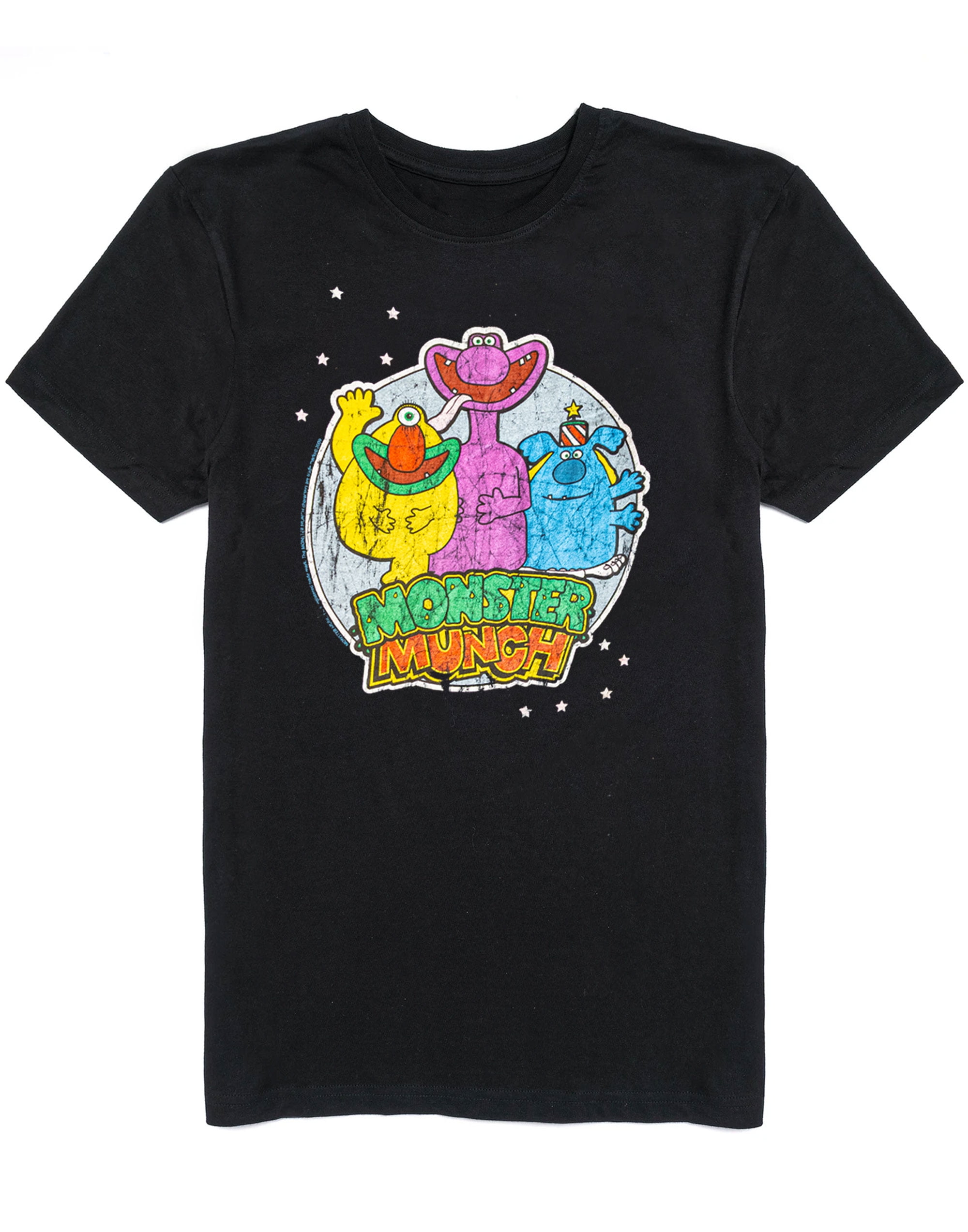 Monster Munch Mens Black Short Sleeved T-Shirt - Walmart.com