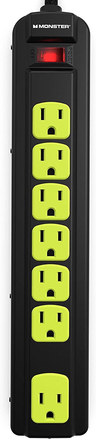 Monster Surge Protector Power Strip - 7 Plug-Ins, Heavy Duty for TV ...