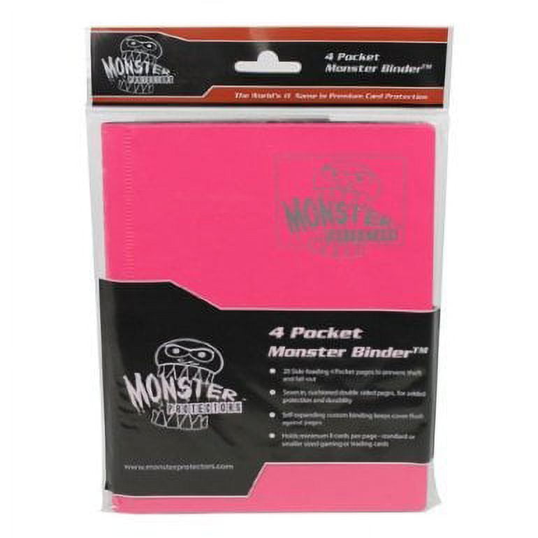 Monster Protectors Card Supplies 4-Pocket Pink Mini Binder Multi ...