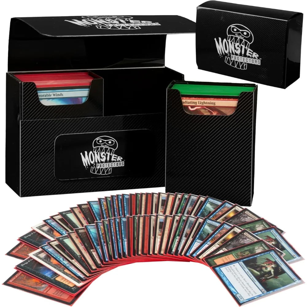 Monster Protectors Double Deck Box- Magnetic Locking Dual Trading Card ...