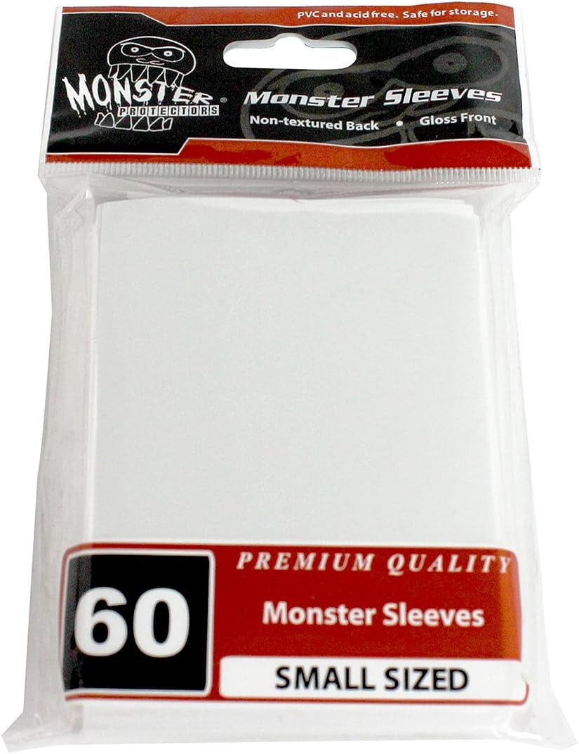 Monster Protectors Sleeves Sleeves - Smaller Size Gloss Finish - White ...