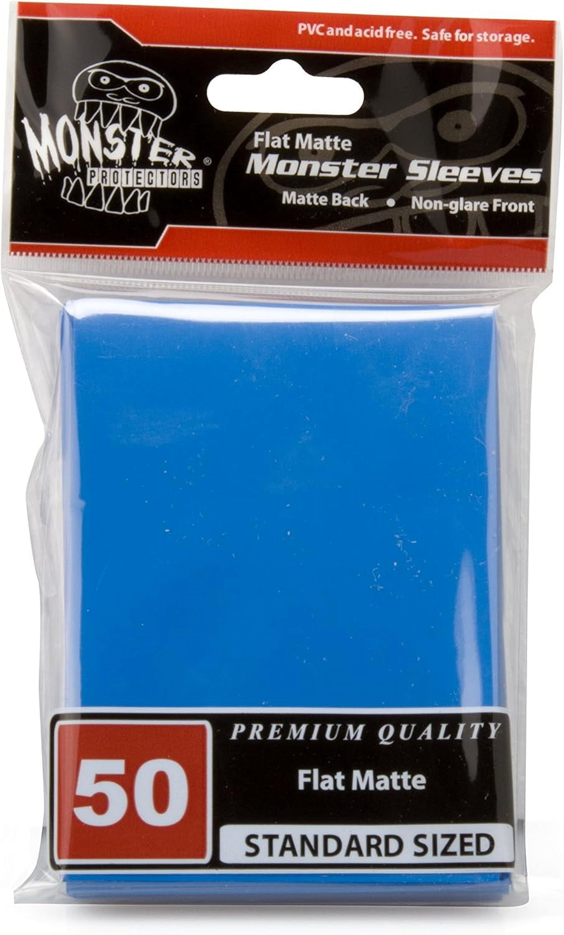 Monster Protectors Sleeves - Standard MTG Size Flat Matte - Blue (Fits ...