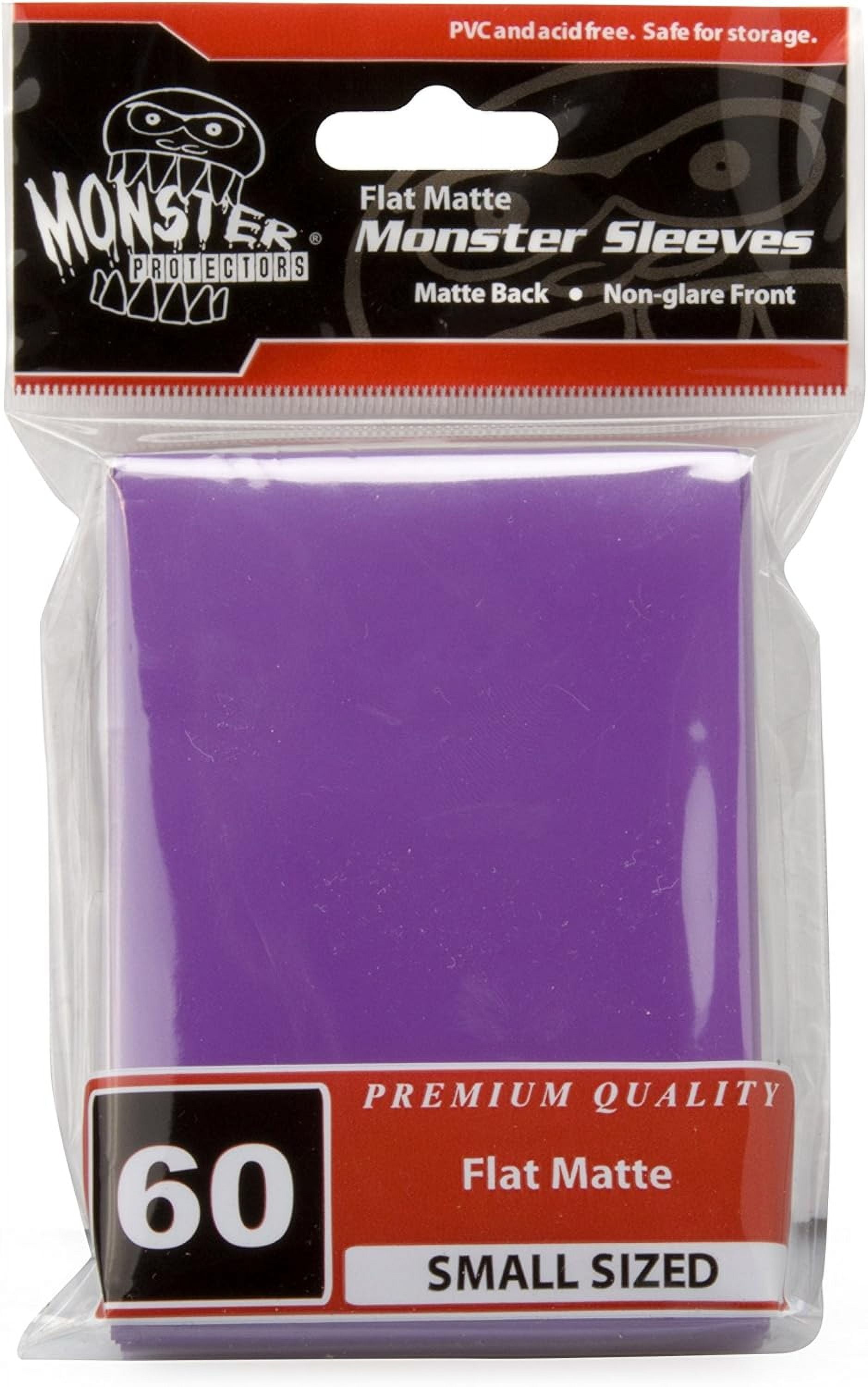 Monster Protectors Sleeves - Smaller Size Flat Matte - Purple (Fits ...
