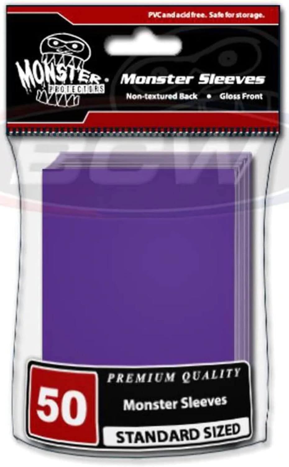 Monster Protectors Sleeves - Standard Size Gloss - Purple (Fits MTG ...