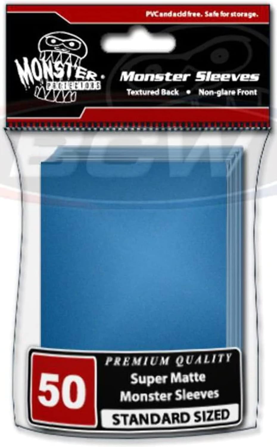 Monster Protector Sleeves - Standard Size Super Matte - Blue (Fits MTG ...