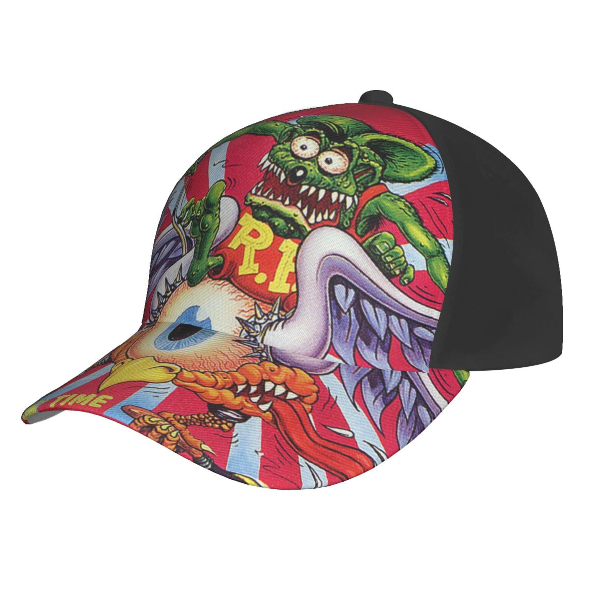 Monster Rat Fink Baseball Cap Adjustable Snapback Hats Summer Trucker ...