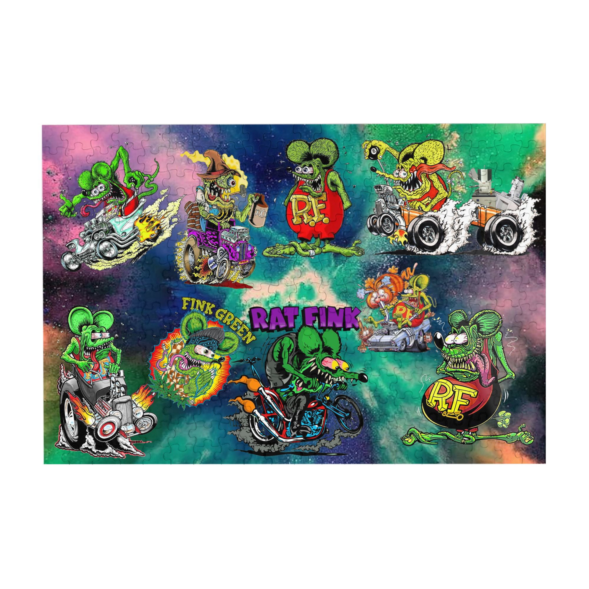 Monster Rat Fink RF Wooden Jigsaw Puzzle for Adults 300 Piece Puzzle ...