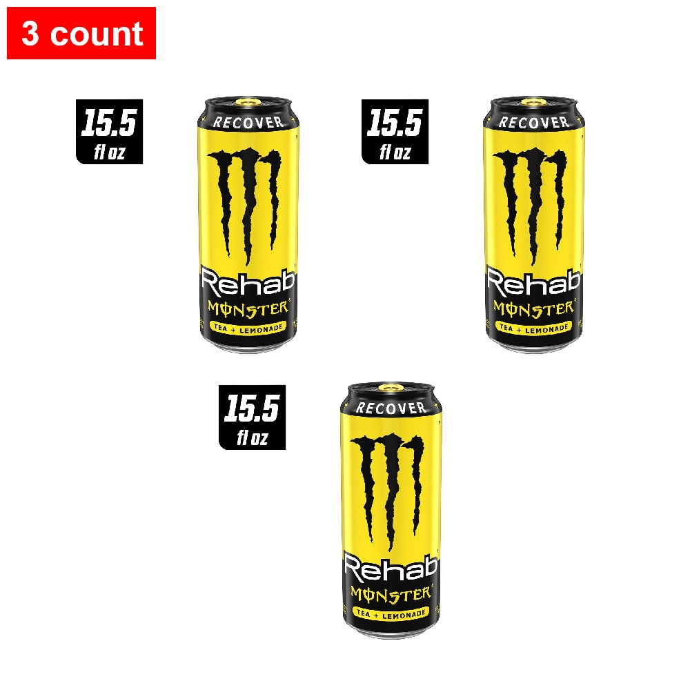 Monster Rehab Energy Drink Can 15.5 fl oz - 3 count - Walmart.com