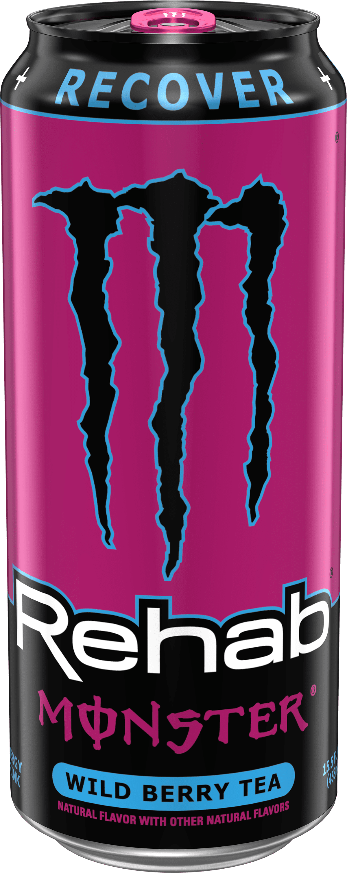 Monster Rehab Wild Berry, Tea + Energy, 15.5 fl oz - Walmart.com
